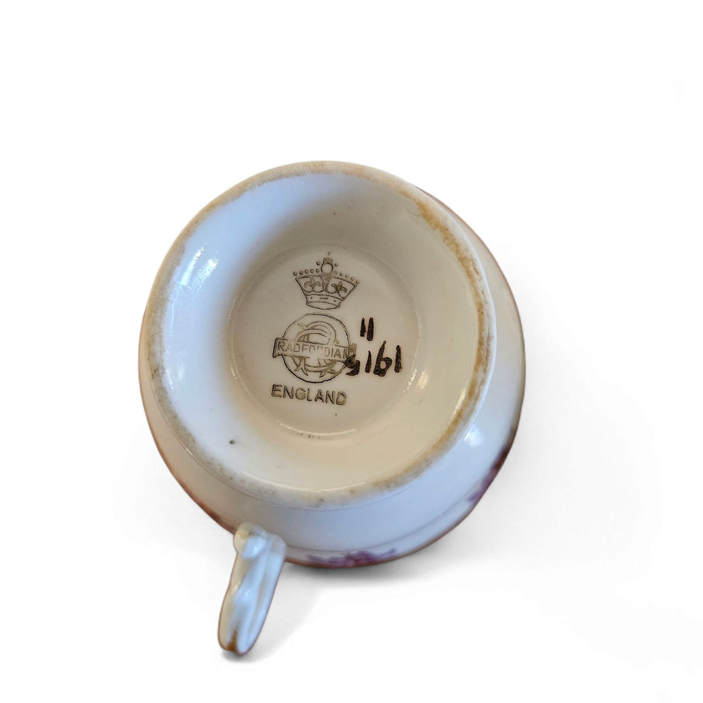 2 x Antique Samuel Radford "Radfordian" Bone China Pattern 1915 Teacup ...