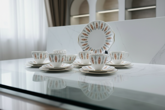Vintage Royal Albert Safari 20 pc tea set circa 1970 – Aline's Tresors